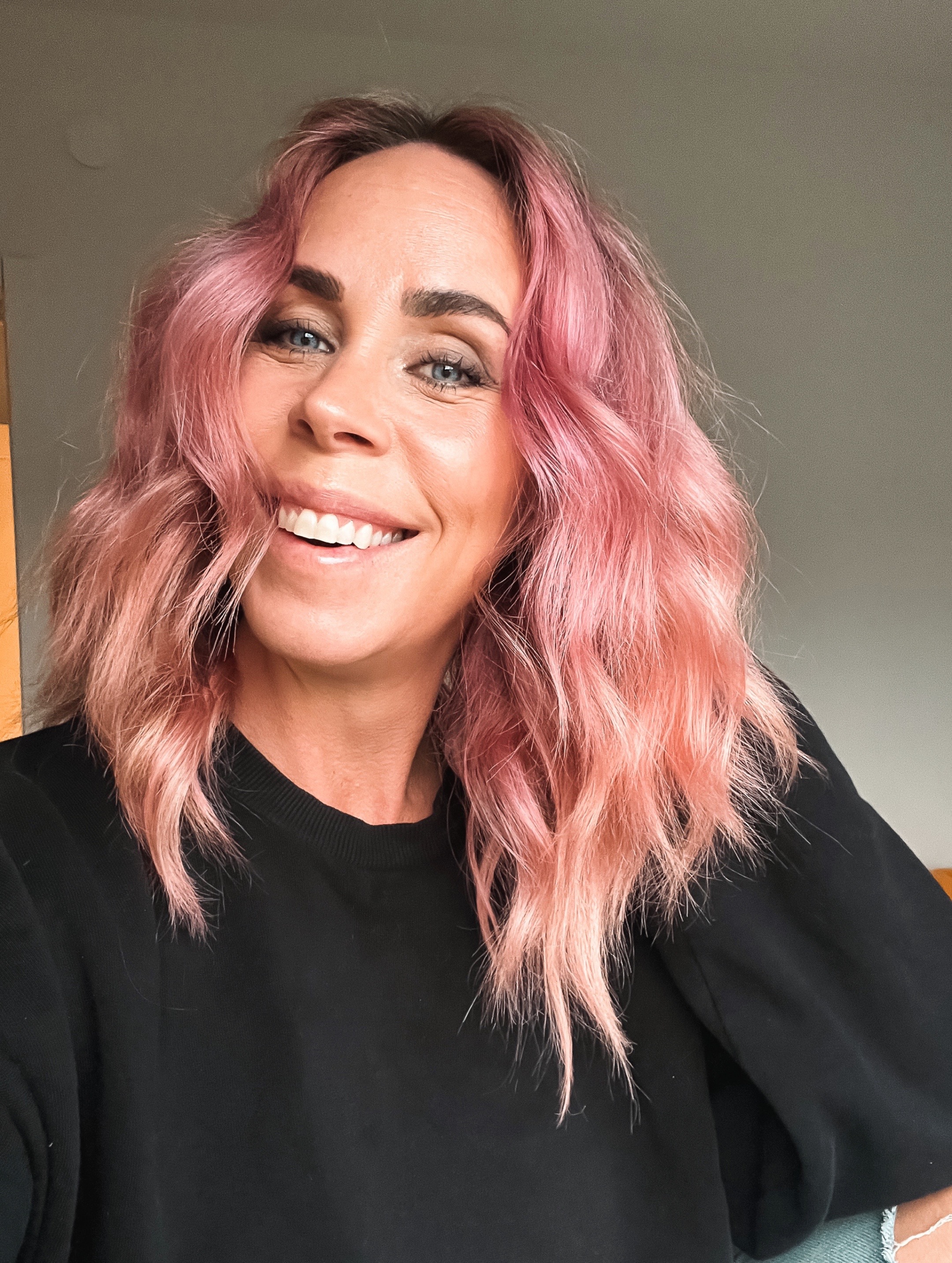 Färgade Håret Rosa Jessica Lasses