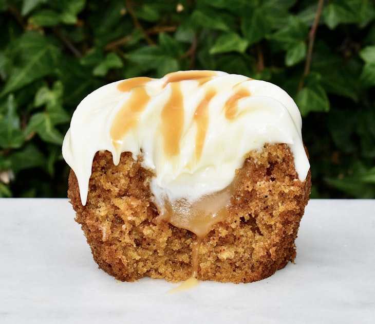 Morotsmuffins med salt kolagömma och creamcheesefrosting | Hannas bageri