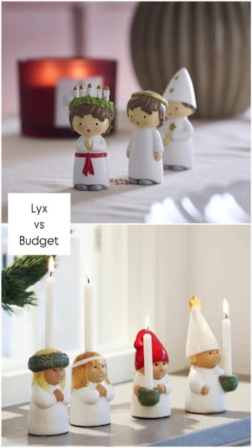 Lyx vs Budget - Luciatåg | Hannas bageri