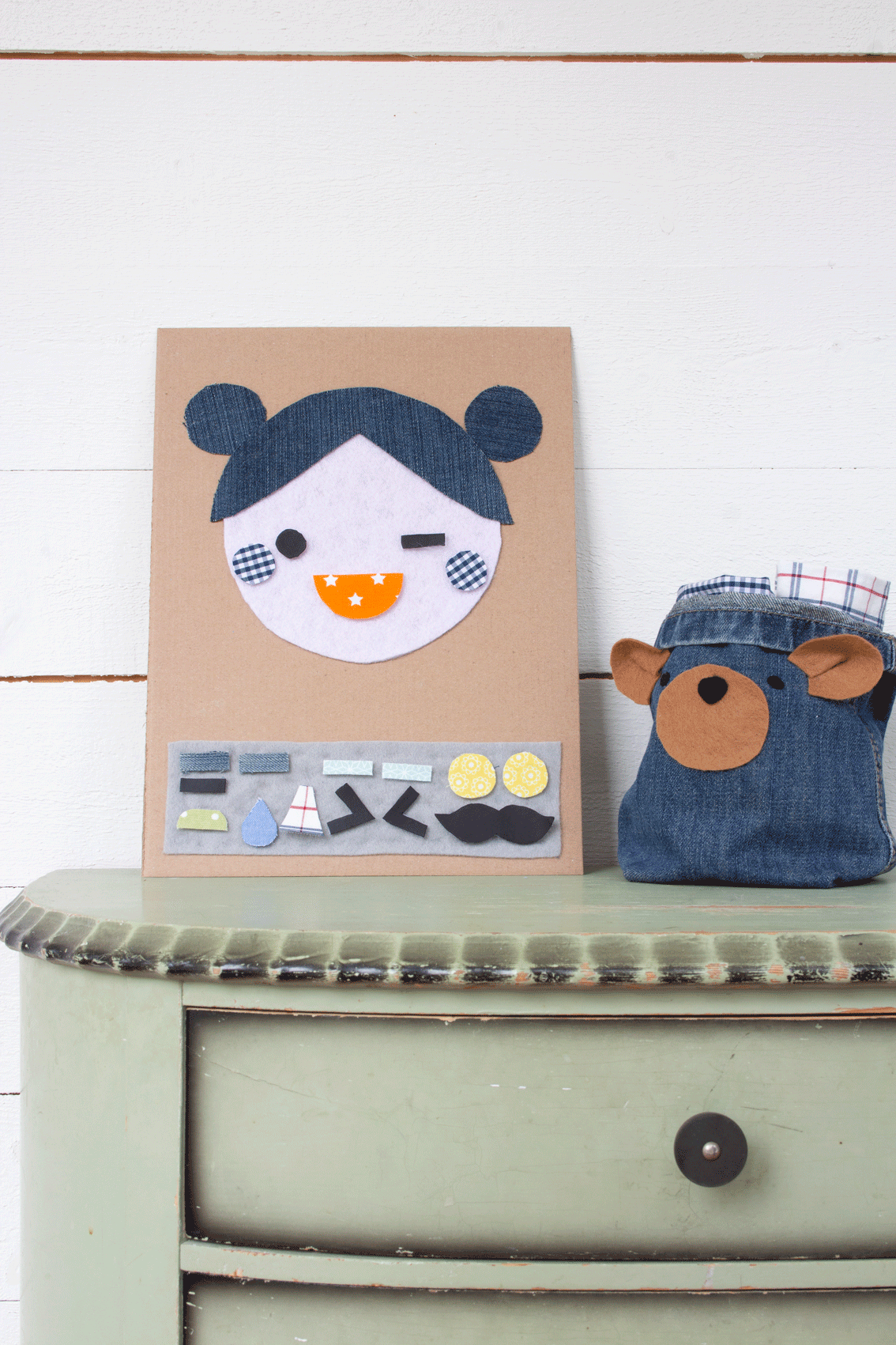 Flanellograf - Tygtavla med ansikte | Anna María Larssons blogg