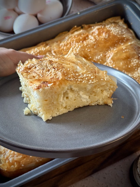 Gibanica filodegspaj med fetaost från Balkan