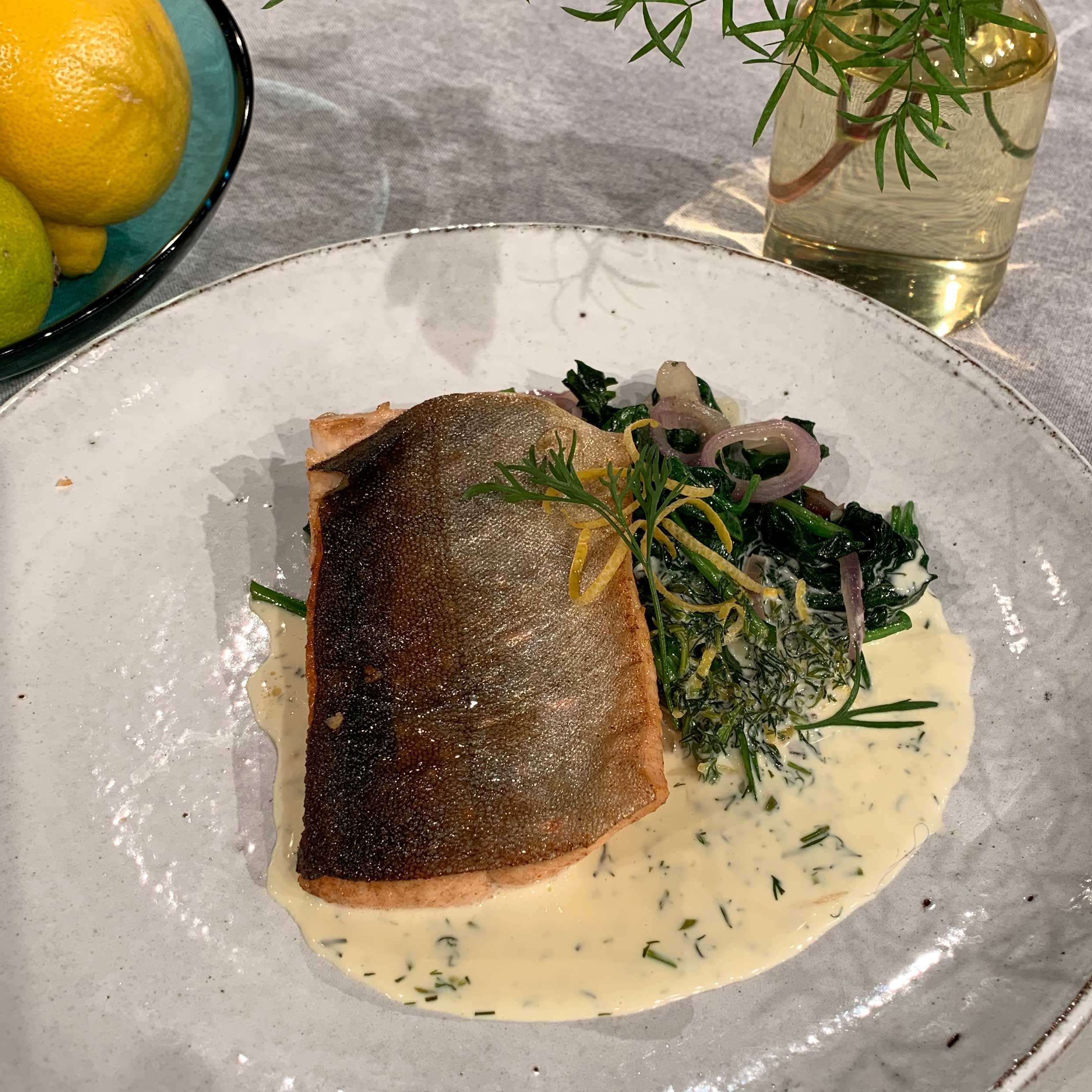 Röding med citron- och dillsås - mycket lättlagat