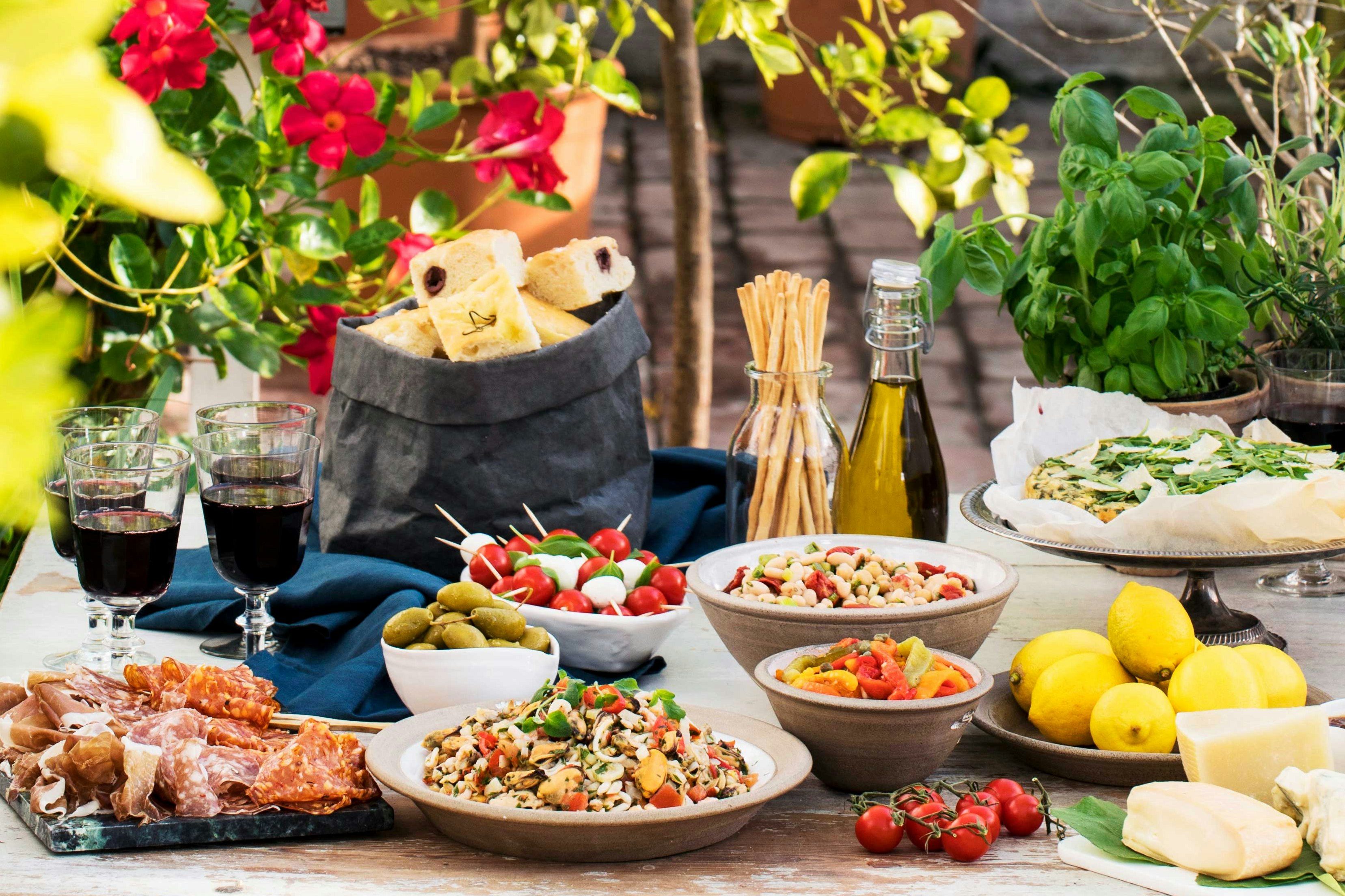 Italiensk buffé till festen–11 lättlagade recept