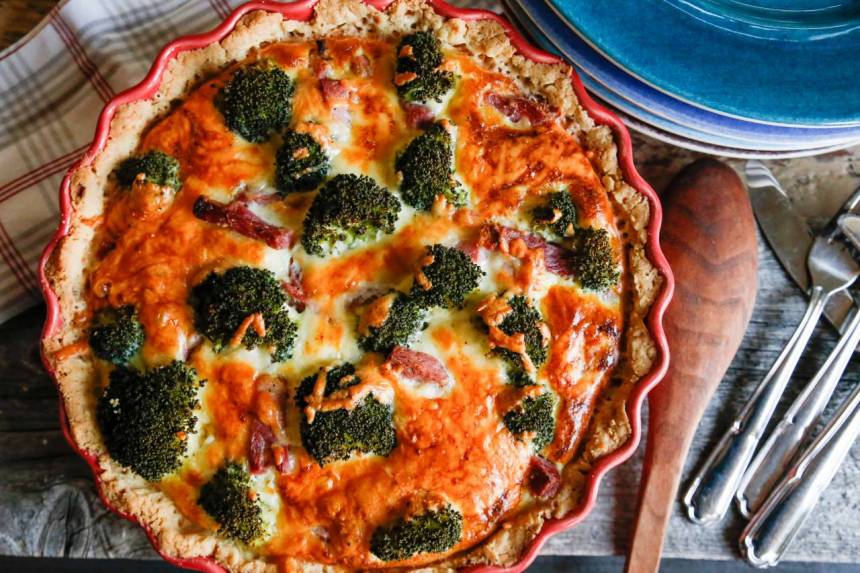 Paj med julskinka och broccoli | Fredriks Fika