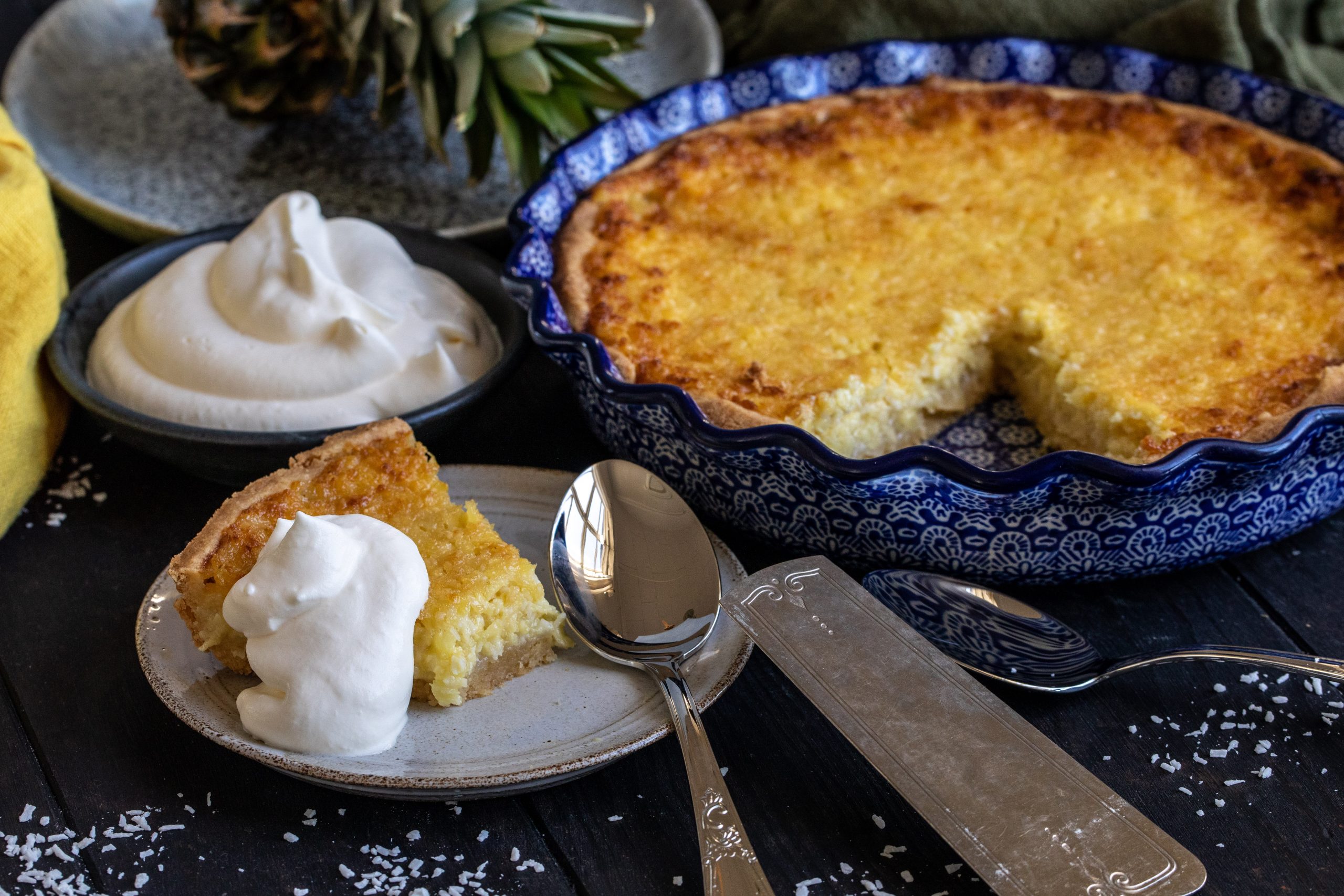 Ananaspaj på färsk ananas | Fredriks Fika