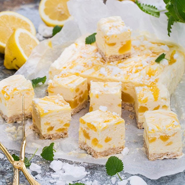 Fryst cheesecake med citron och maräng | Sandra Palmqvist